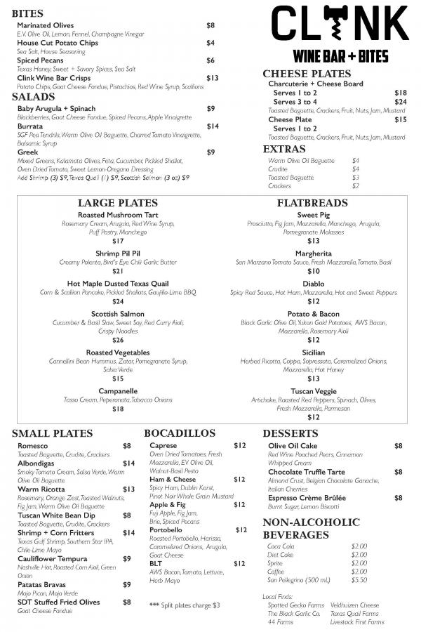 Clink Wine Bar + Bites